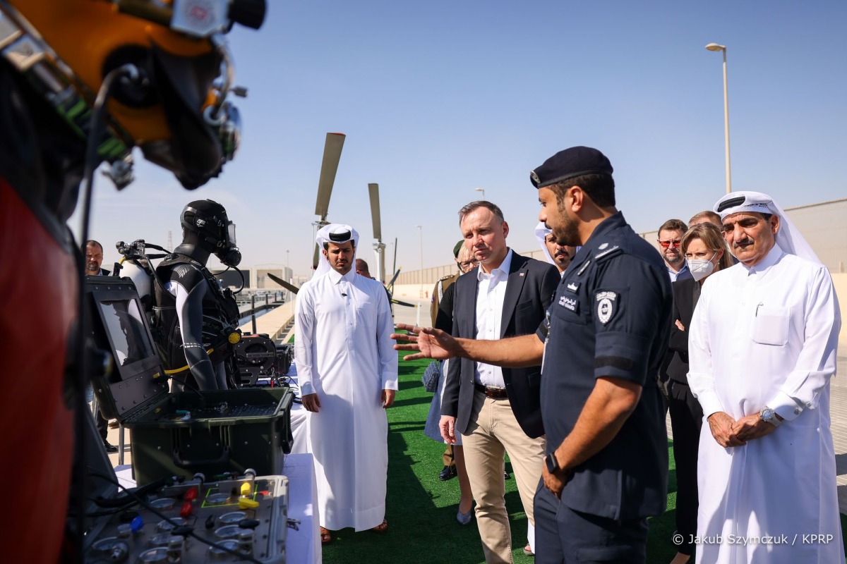 Polish President visits Al Daayen Naval Base, National Command Centre ...