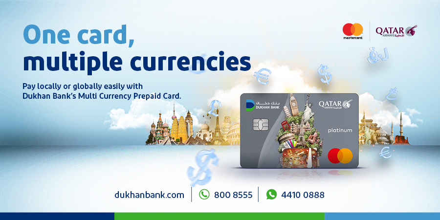 Dukhan Bank adds Multi Currency Mastercard Prepaid Card to its ...