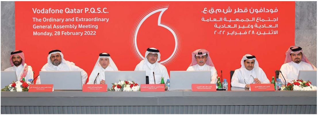Vodafone Qatar Ordinary General Assembly Meeting okays 6% cash dividend ...