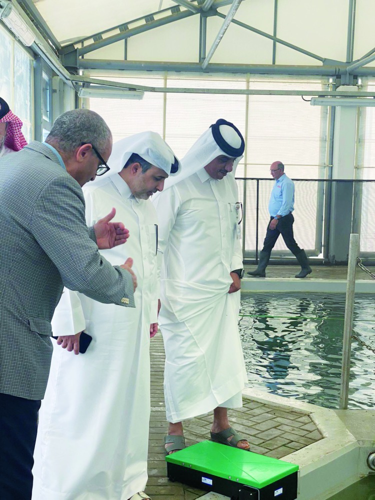 Minister of Municipality visits Aquatic Research Centre in Ras Matbakh ...