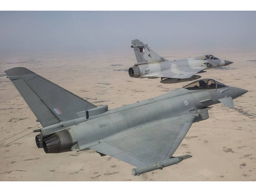 Training of Qatari crews for British Typhoon jets completed: Military ...