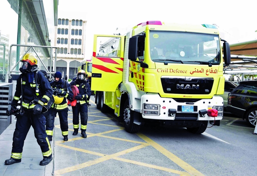Civil Defence controls car fire in the Pearl area, no casualties | The ...