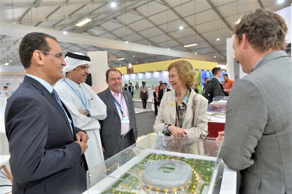 Queen Sofia of Spain praises architecture of Qatar 2022 stadiums ...