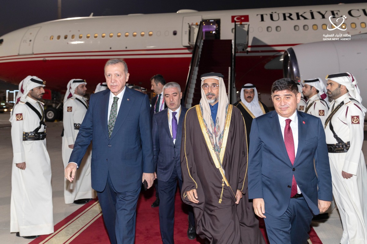 Turkish President arrives in Doha | The Peninsula Qatar