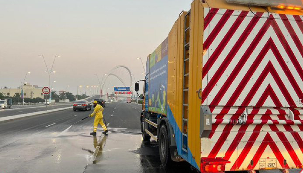 624 workers clear rainwater across Qatar in 24 hours - Digital ...