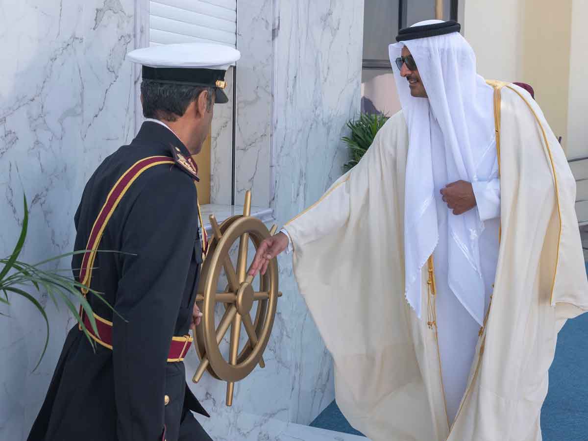 Amir inaugurates Mohammed bin Ghanim Al-Ghanim Naval Academy | The ...