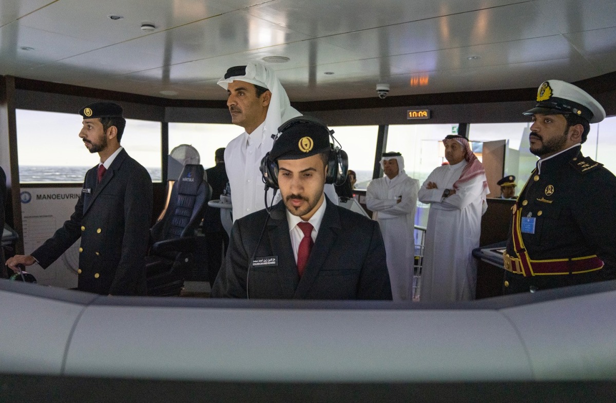 Amir inaugurates Mohammed bin Ghanim Al-Ghanim Naval Academy | The ...