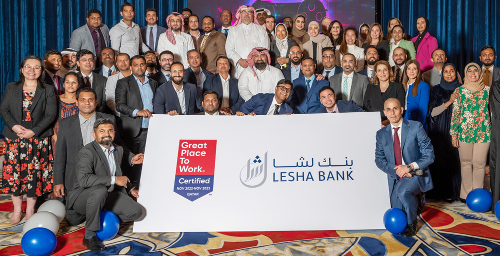 Lesha Bank, first and only bank in Qatar to receive ‘Great Place to ...