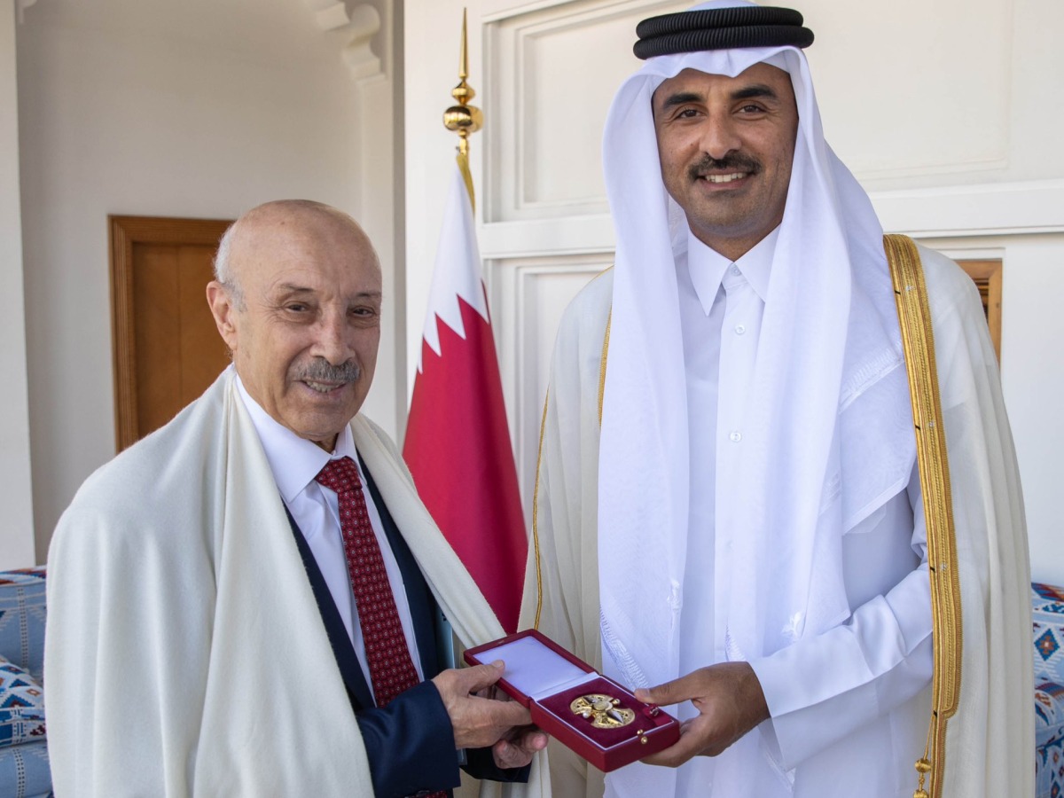 Amir awards Al Wajbah Medal to Algerian ambassador | The Peninsula Qatar