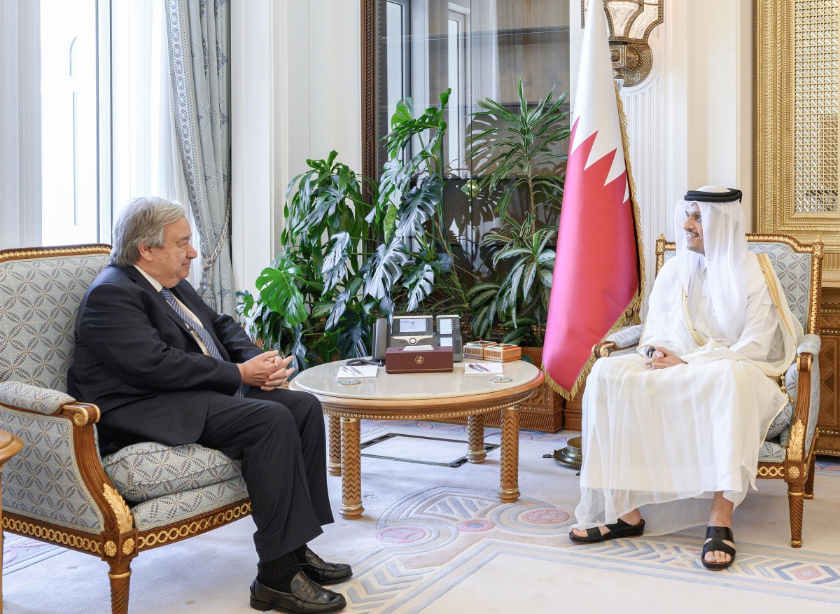 Prime Minister meets UN Secretary-General | The Peninsula Qatar