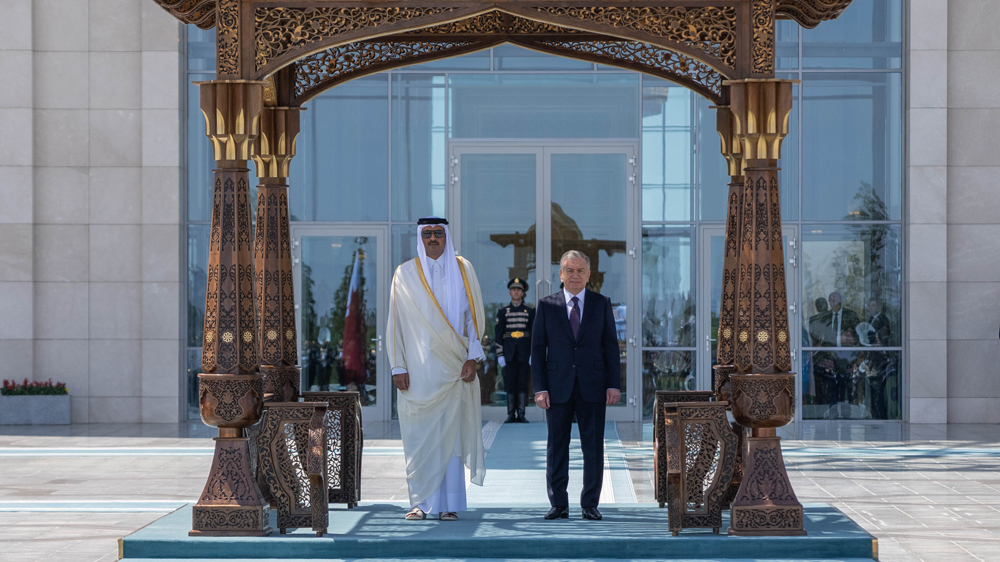 Amir attends official reception in Samarkand | The Peninsula Qatar