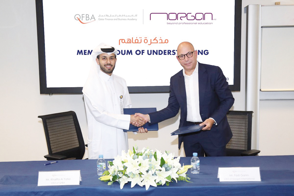 Qatar Finance and Business Academy signs MoU with Morgan International ...