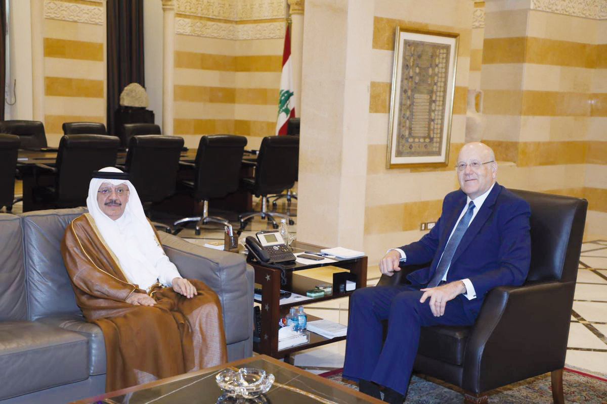 Lebanon Caretaker PM meets Qatar envoy | The Peninsula Qatar