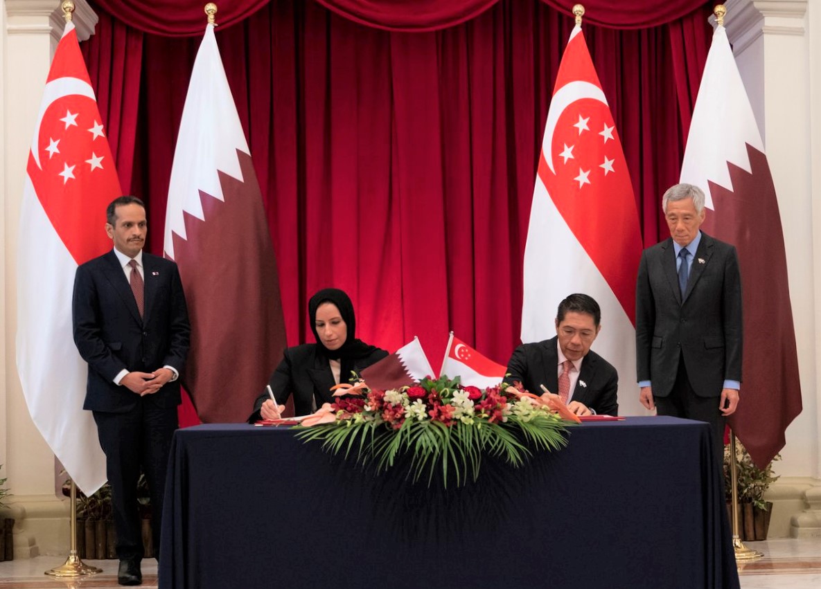 Prime Minister, Singaporean counterpart witness signing of several MoUs | The Peninsula Qatar