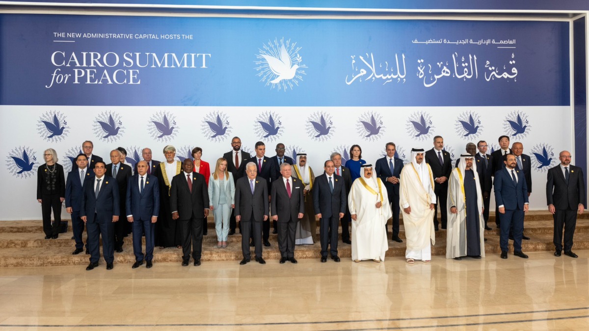 Amir participates in Cairo Peace Summit | The Peninsula Qatar