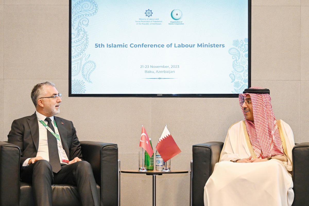 Labour Minister meets counterparts at 5th ICLM | The Peninsula Qatar