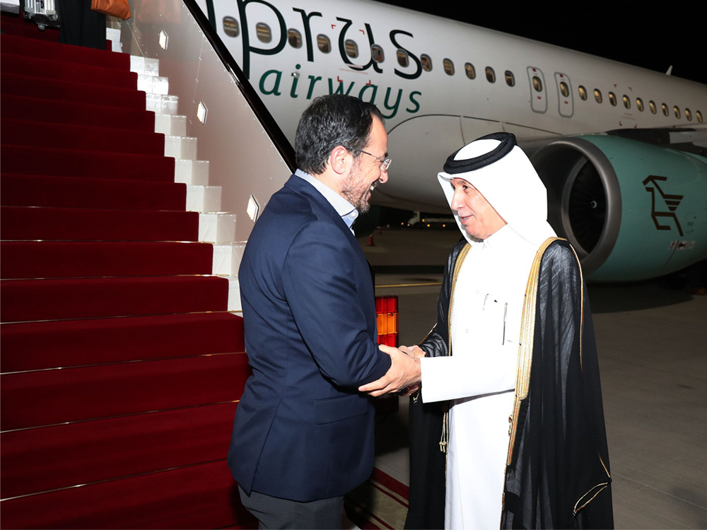 President of the Republic of Cyprus arrives in Doha | The Peninsula Qatar
