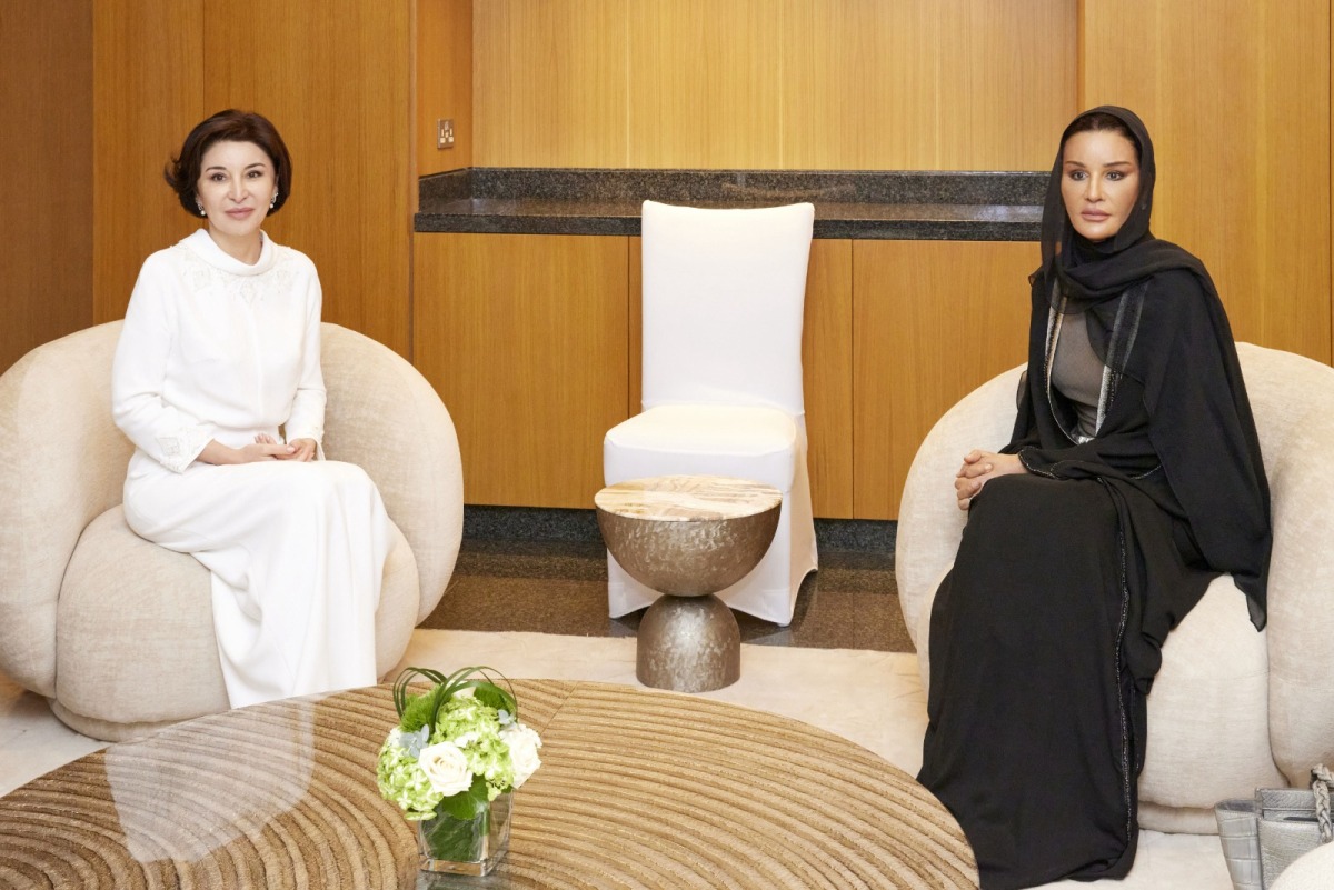 Sheikha Moza meets First Lady of the Republic of Uzbekistan | The ...