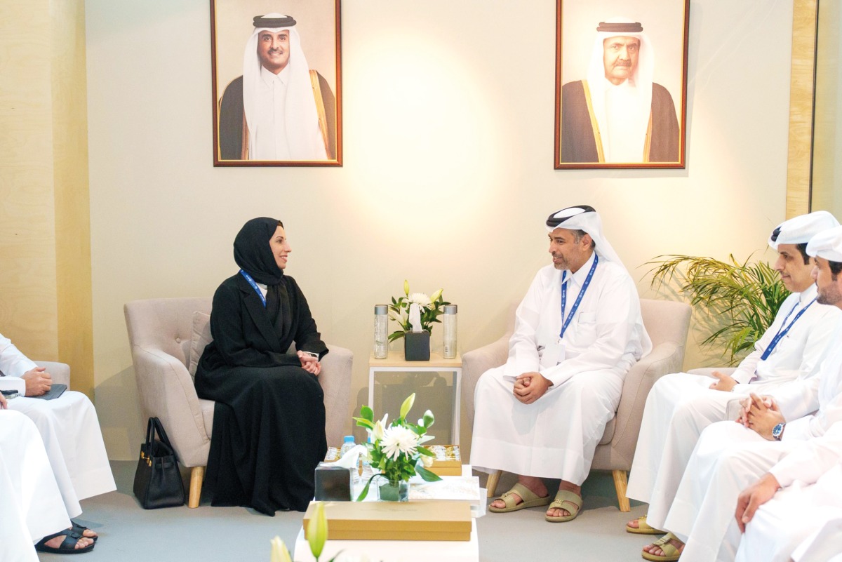 Environment Minister receives Education Minister at Qatar pavilion at ...