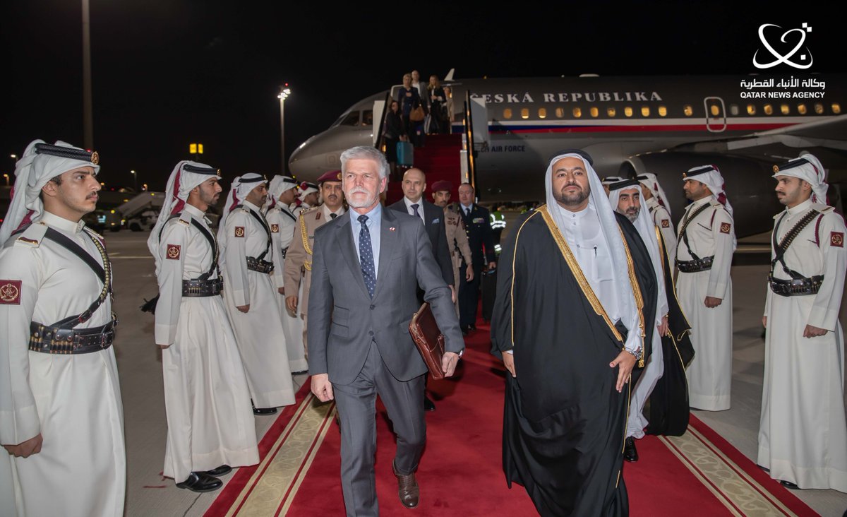 Czech Republic President arrives in Doha | The Peninsula Qatar