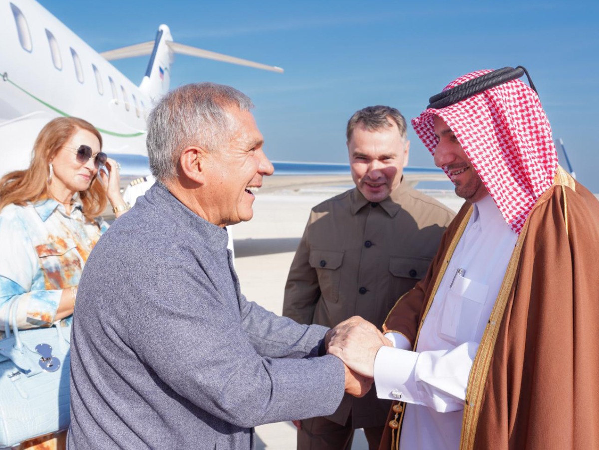 President of Tatarstan arrives in Doha | The Peninsula Qatar
