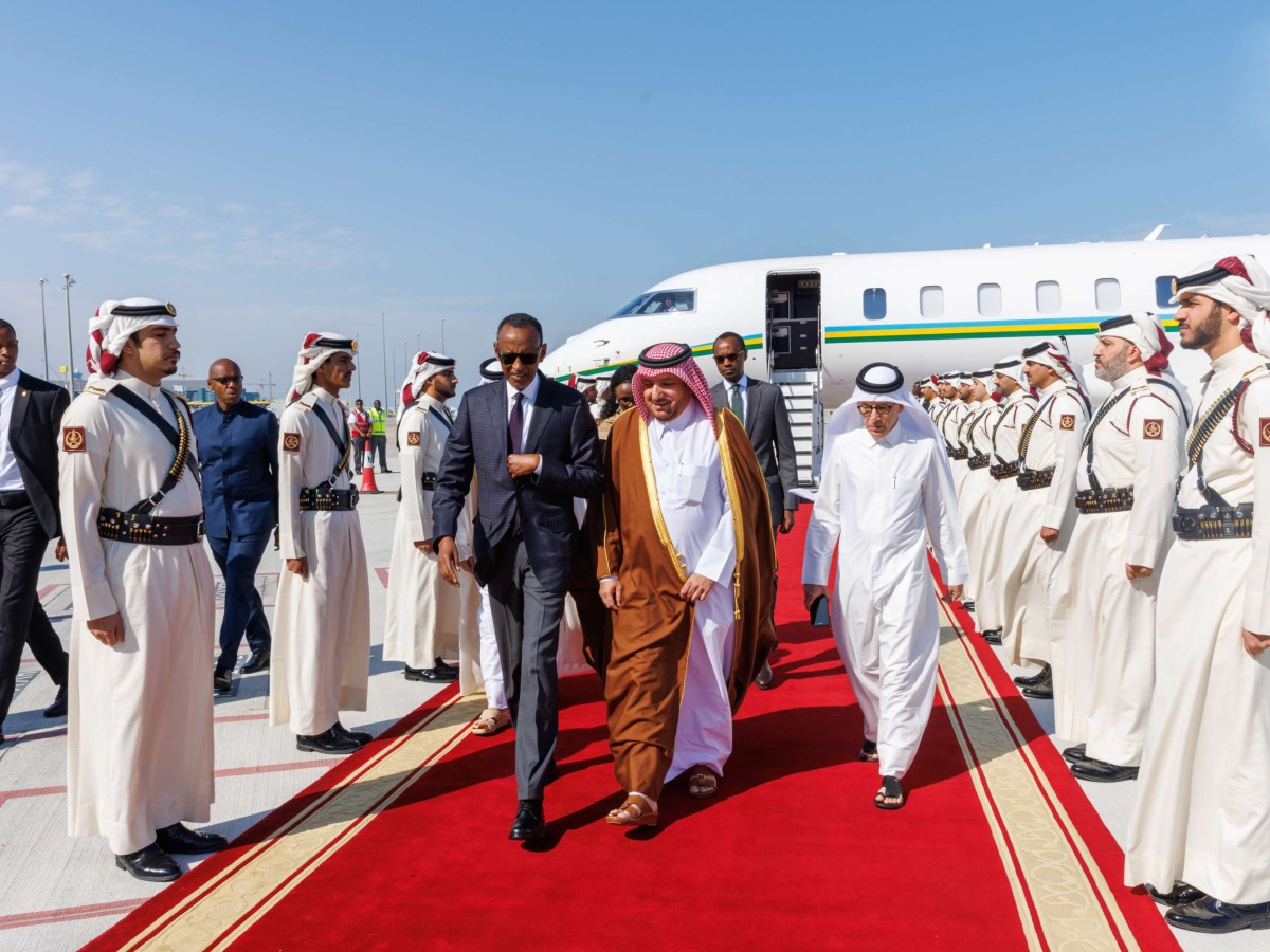 Rwandan President arrives in Doha | The Peninsula Qatar
