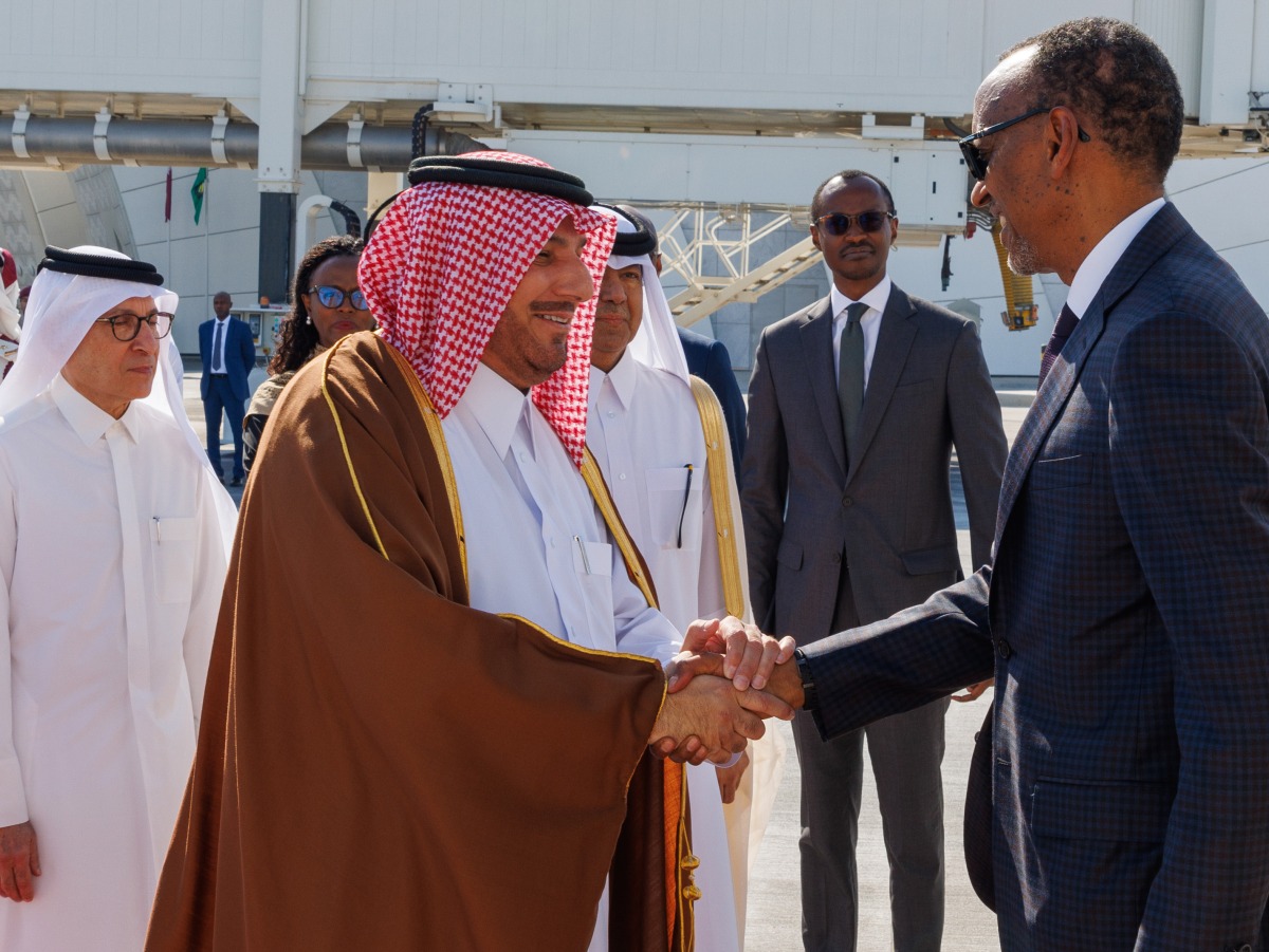 Rwandan President arrives in Doha | The Peninsula Qatar