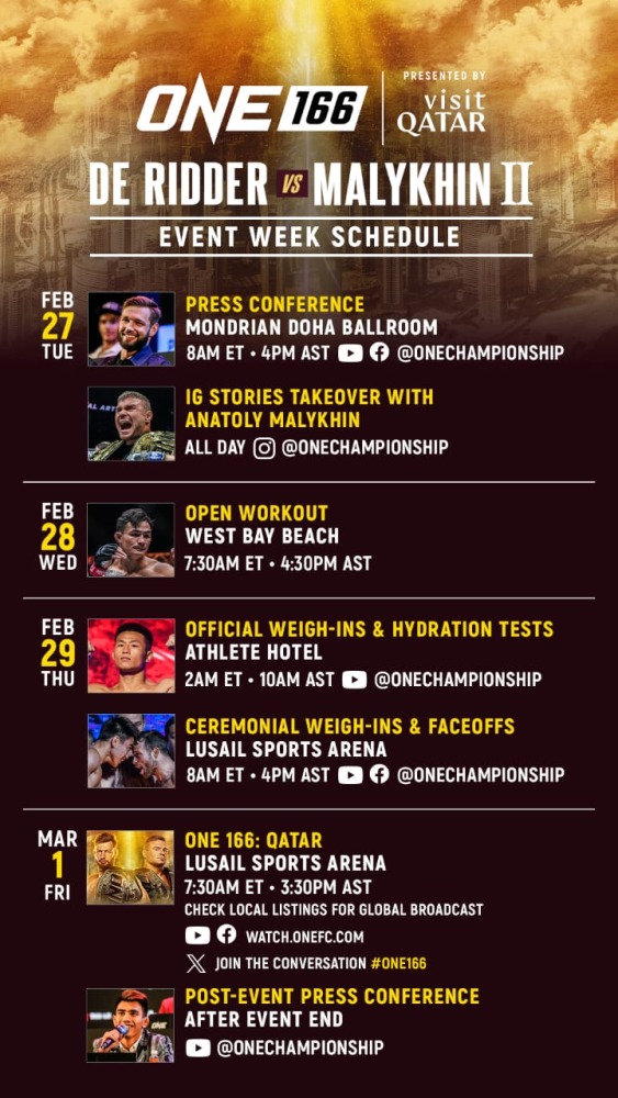 ONE Championship announces details on global broadcast, related ...