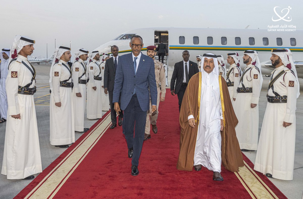 Rwandan President arrives in Doha | The Peninsula Qatar