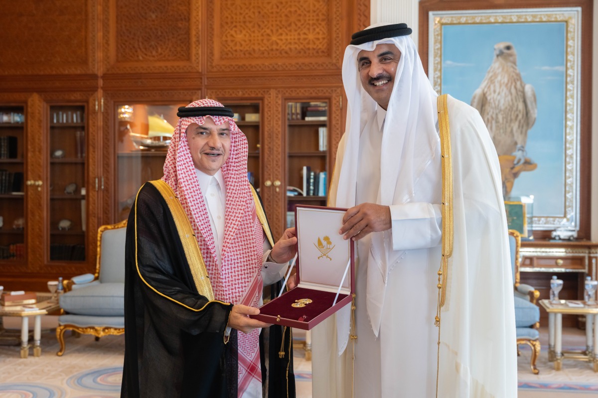 Amir awards Al Wajbah decoration to Saudi Ambassador | The Peninsula Qatar